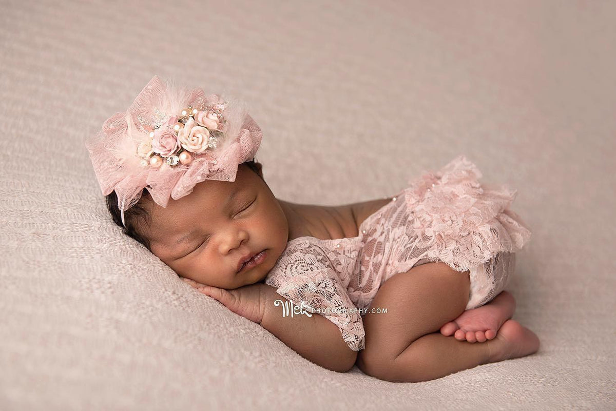 Clara Newborn Headpiece Pinkytinks