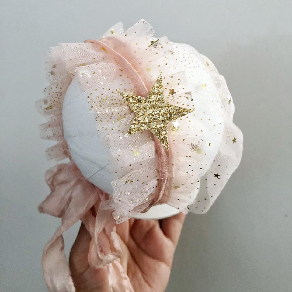 Blush Star Newborn Bonnet – Pinkytinks
